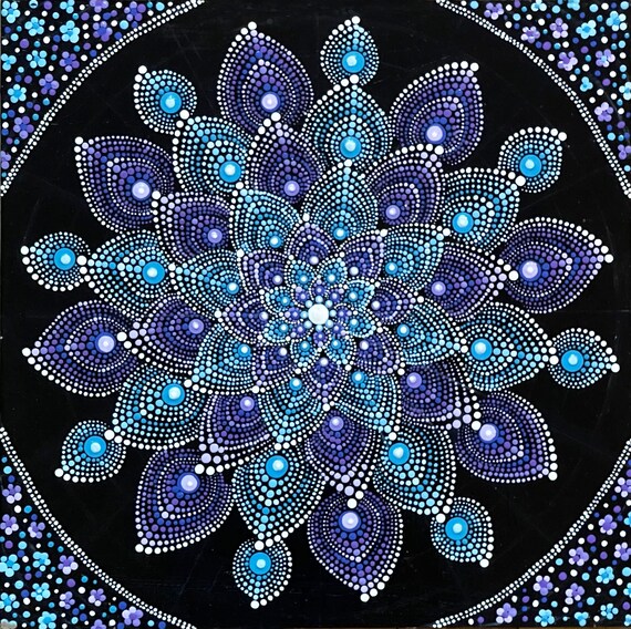 Purple Rain Original Mandala Art - Etsy