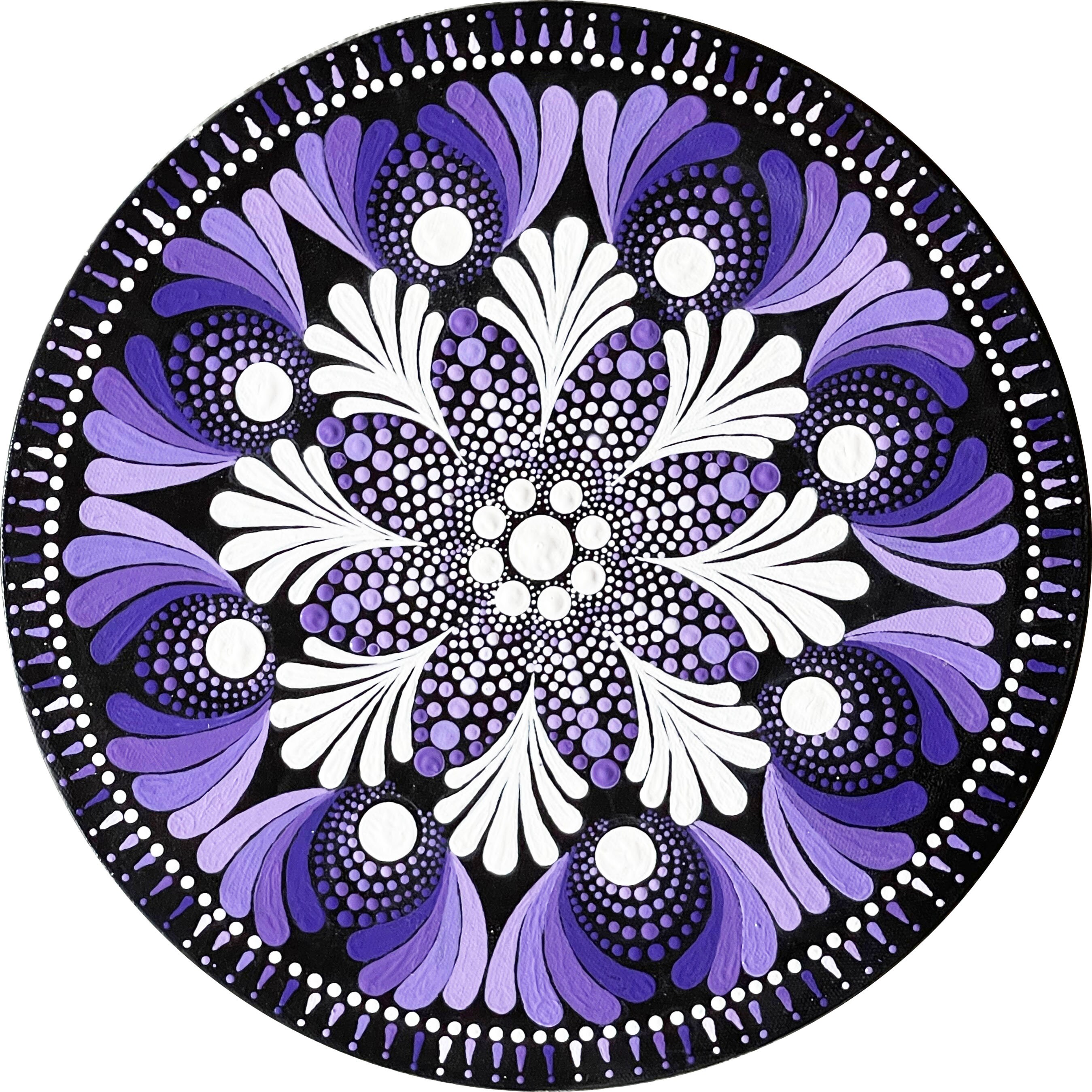 Snow White Mandala Art - Original Painting - Etsy