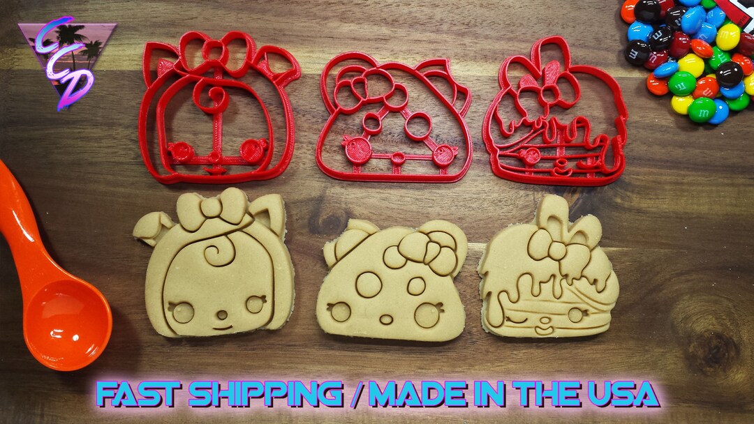 Num Noms Cheesy Gogo, Becca Bacon and Maple Cakes Cookie Cutters. Throw ...