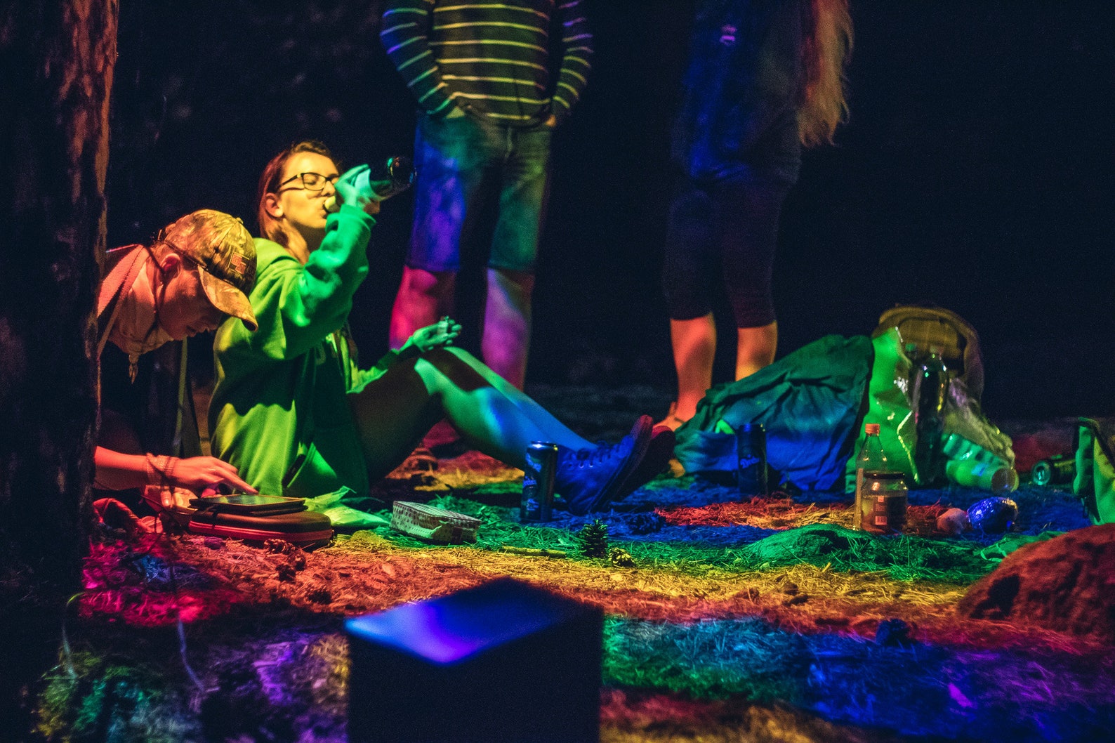 Psychedelic Lamp LED Mood Light Projector Trippy Glass Paint - Etsy