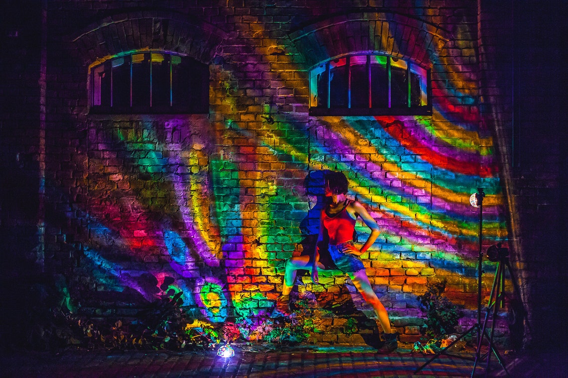 Portable LED Party Light Projector Glass Painting Projection | Etsy