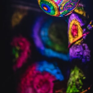 Psychedelic Lamp LED Mood Light Projector Trippy Glass Paint Projection ...