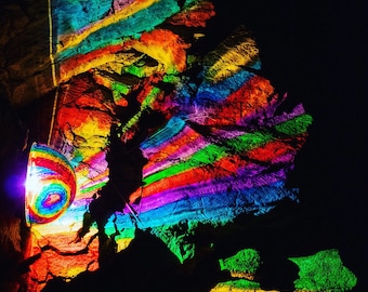 Psychedelic Lamp LED Mood Light Projector Trippy Glass Paint Projection ...