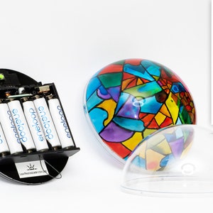 Psychedelic Lamp LED Mood Light Projector Trippy Glass Paint Projection ...