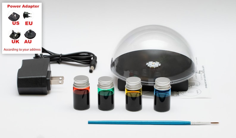 Psychedelic Lamp LED Mood Light Projector Trippy Glass Paint - Etsy