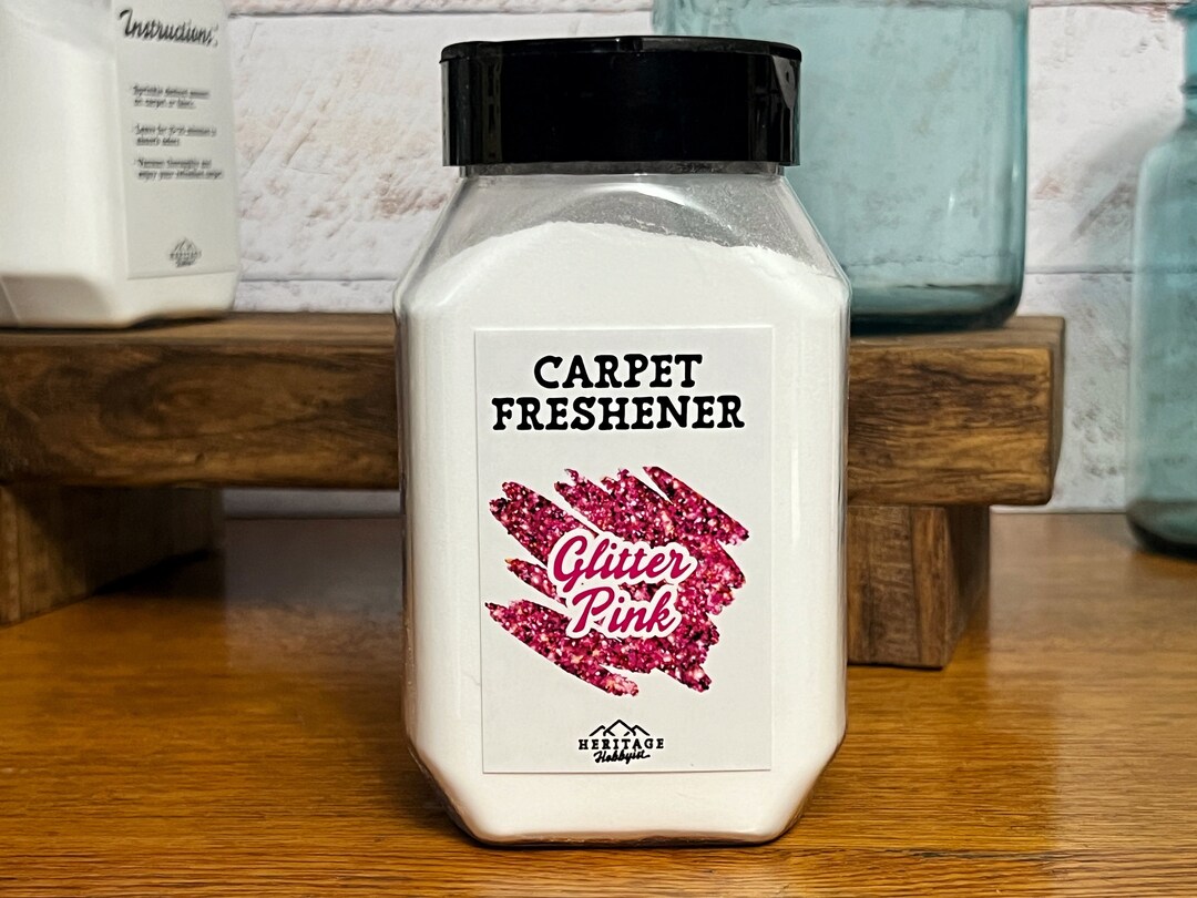 Carpet Freshener Glitter Pink Scented Carpet Powder, Fabric Scent ...