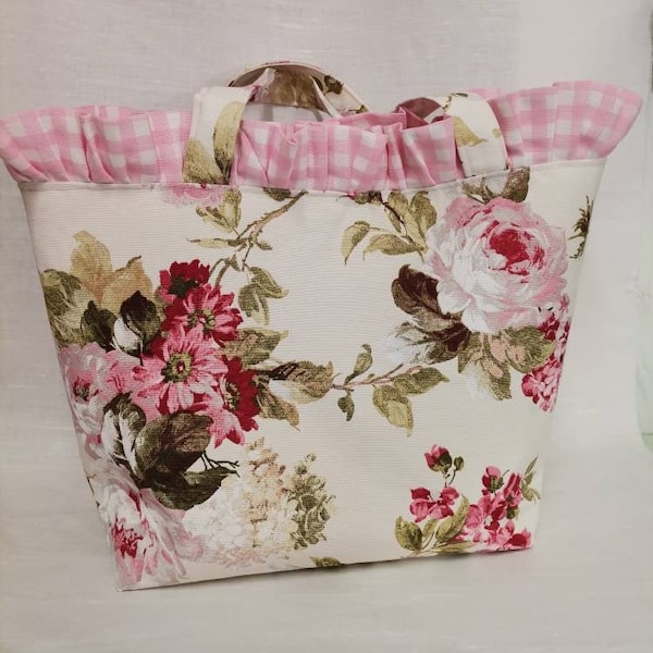 Ruffle Tote Bag - Etsy