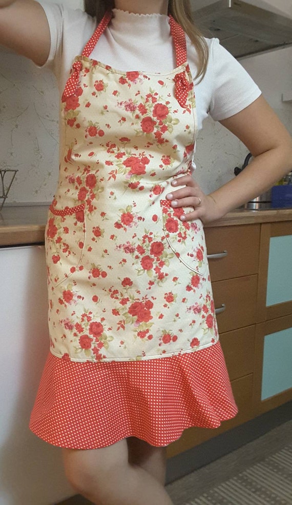 Unique Bold Print Retro Style Hostess Apron Aprons Home & Living ...