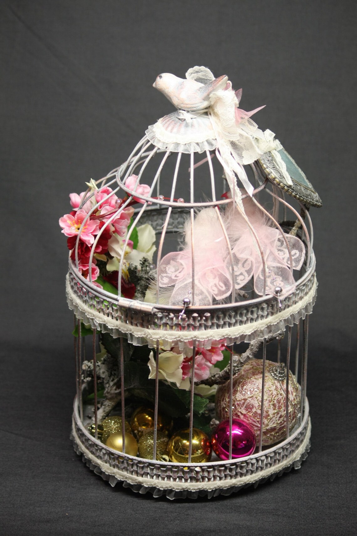 Decorative Bird Cage in Shabby Chic Style. This Unique Handmade Home ...