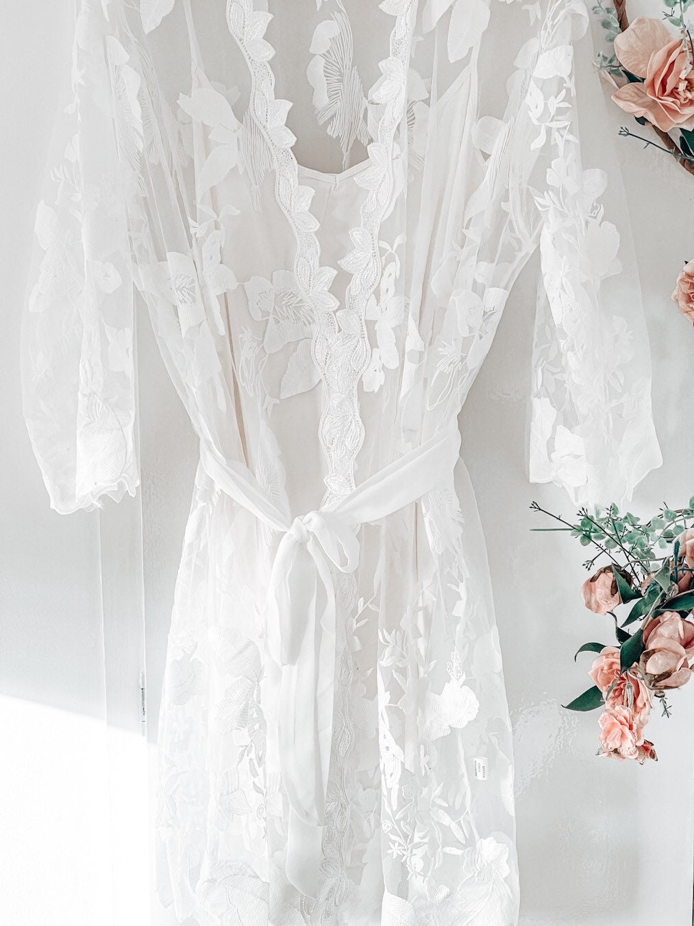 Embroidery Bridal Robe Bridal Gown Nightgown Mother of the | Etsy