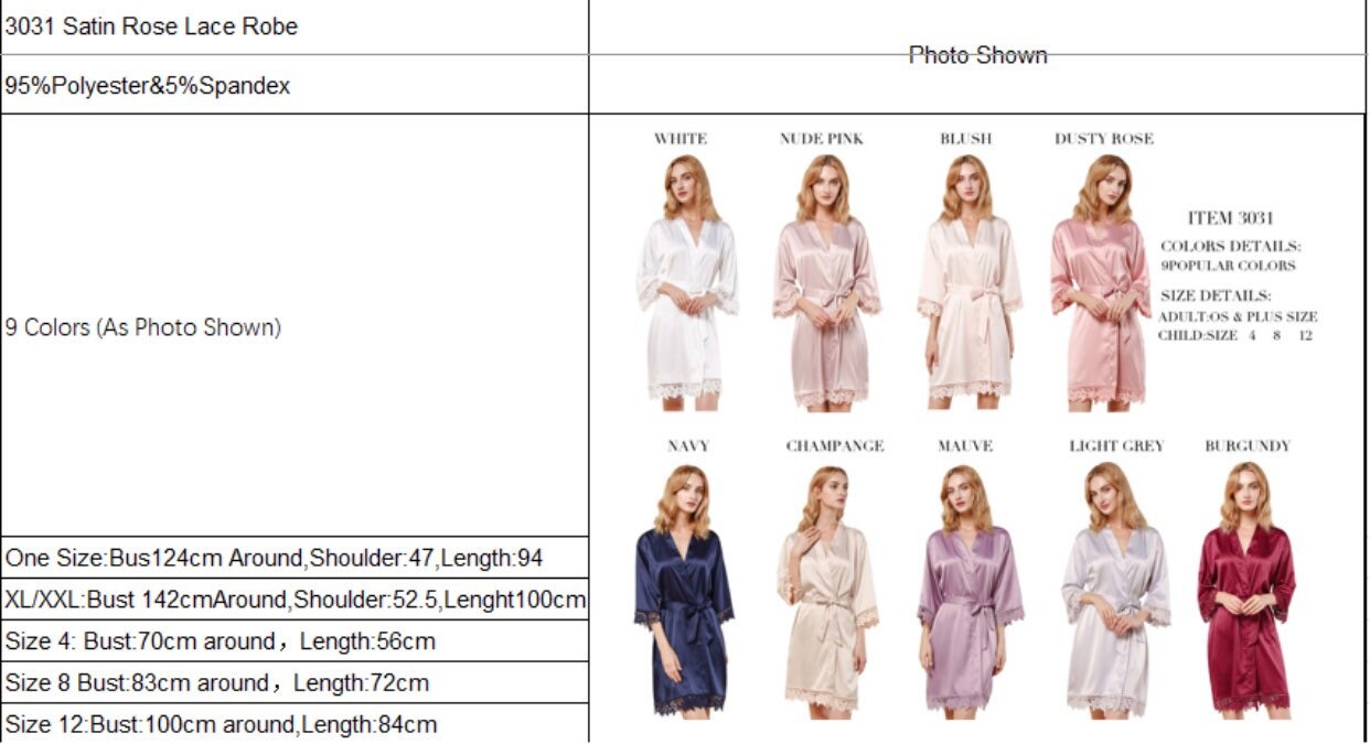 Rose Gold Lace Wedding Robe Personalised Bridal Gown Silk - Etsy UK