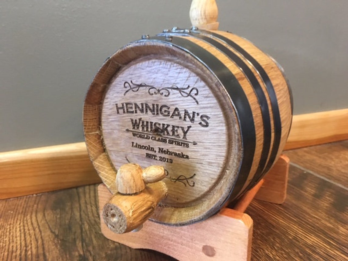 Whiskey Barrel Custom Engraved - Etsy
