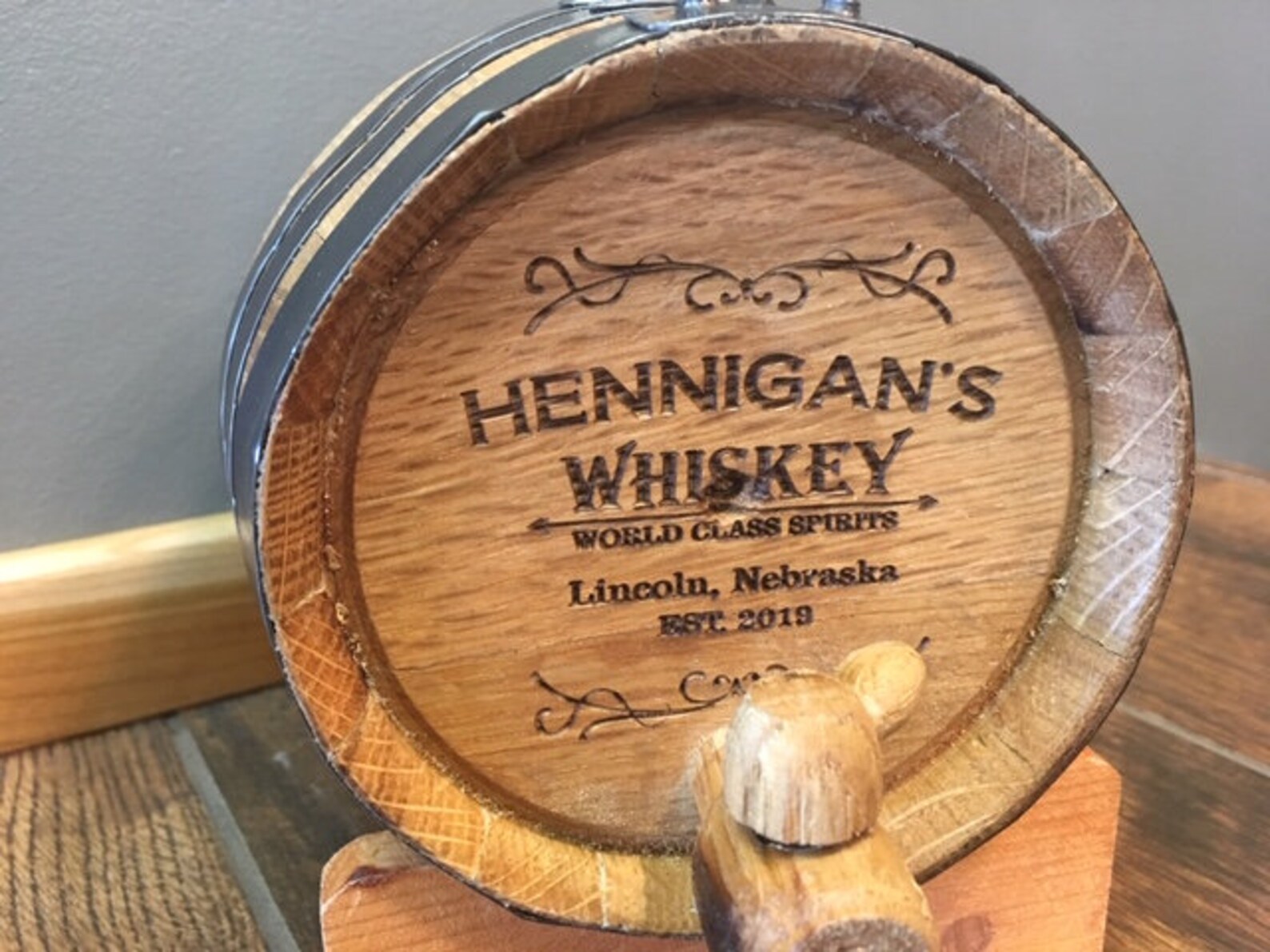 Whiskey Barrel Custom Engraved - Etsy