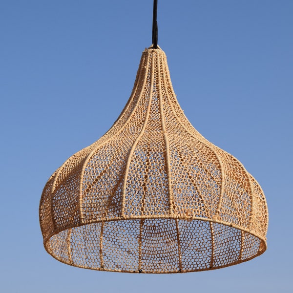 Rattan Pendant Lamp - Etsy