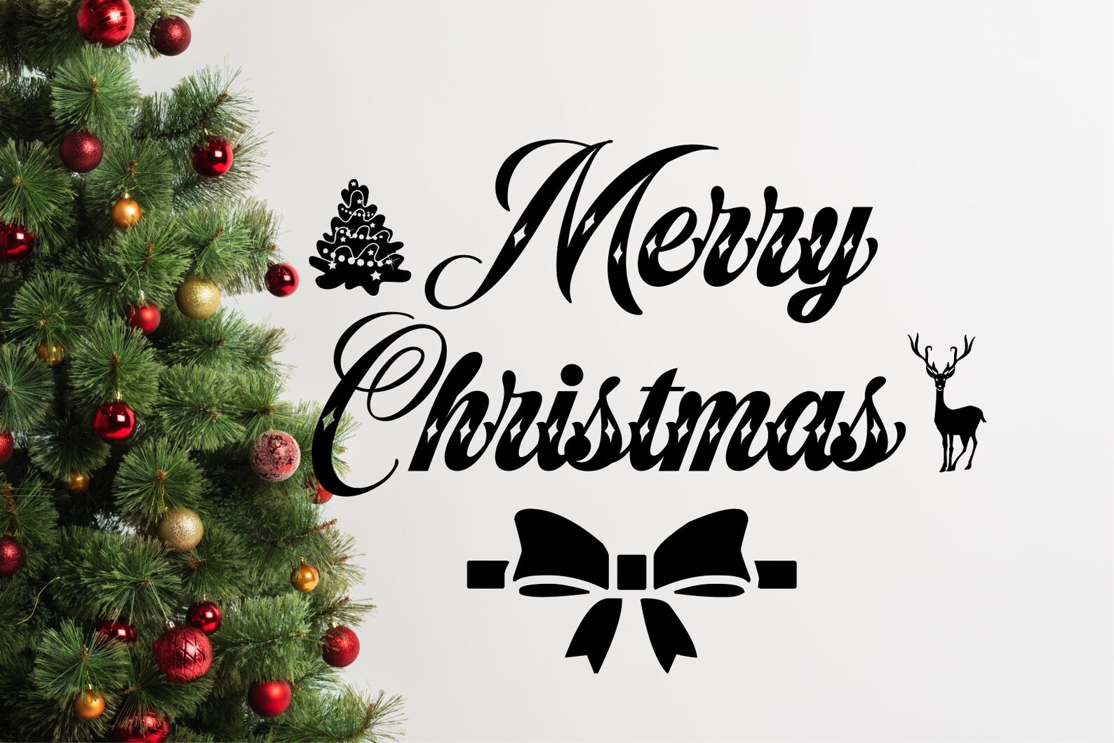 Christmas Overlays, Merry Christmas Word Art, Overlays for ...