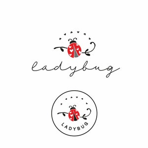 Lady Bug Logo, Logo Boutique, Baby Shop Logo, Children's Logo, Sewing ...