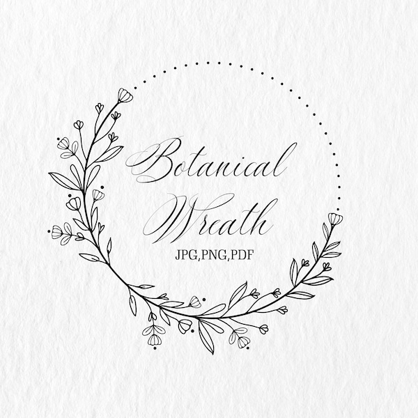 Daisies Wreath, Daisy Hand Drawing Illustration, Botanical Clipart ...