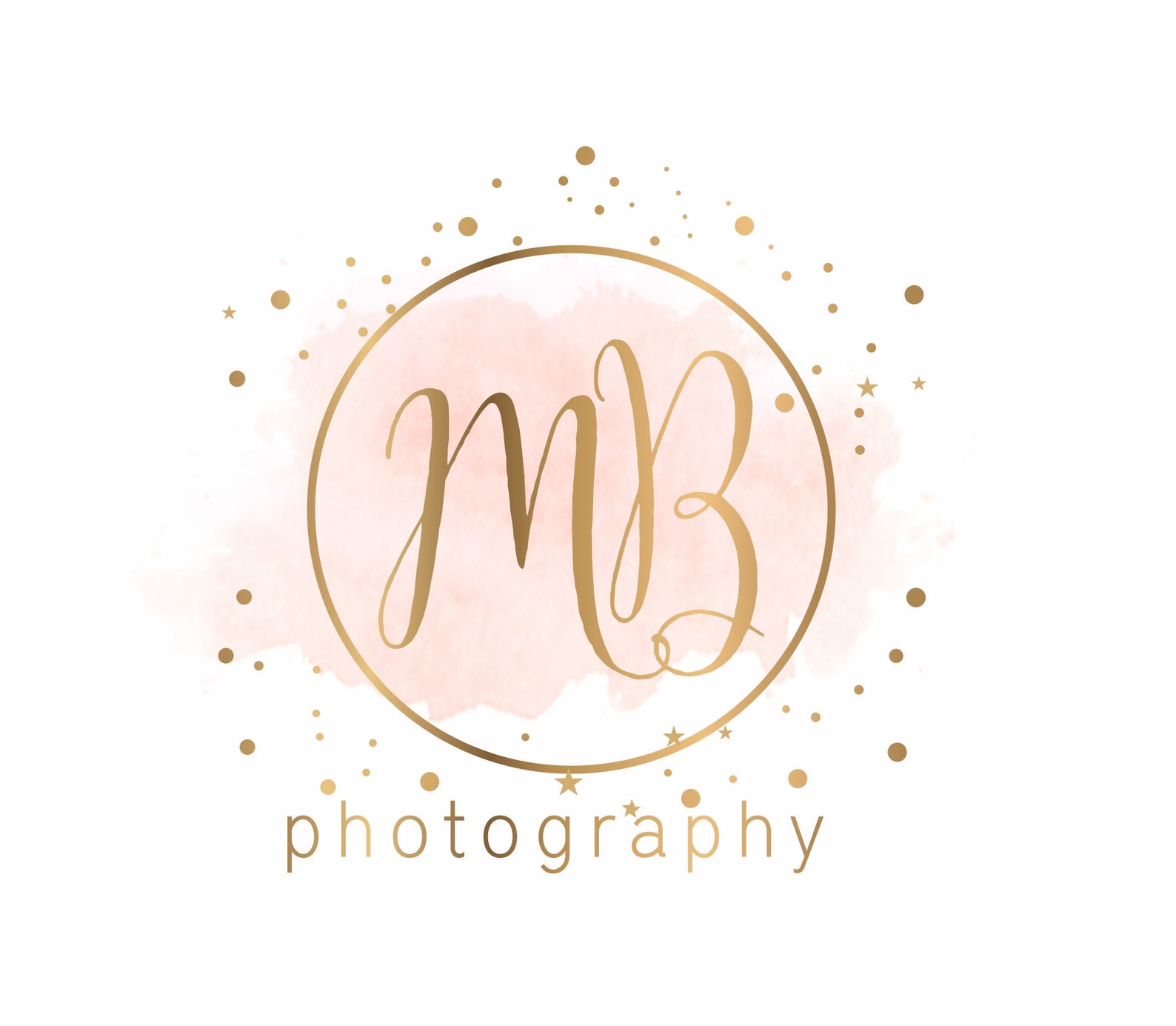 Pink Watercolor Logo Beauty Logo Makeup Logo Watercolor - Etsy