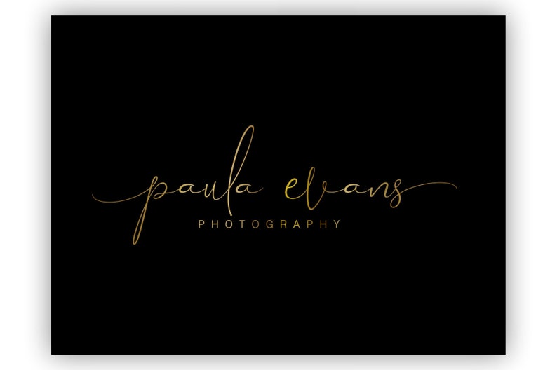 Text only logo Modern Logo Calligraphy Logo Watermark Logo | Etsy