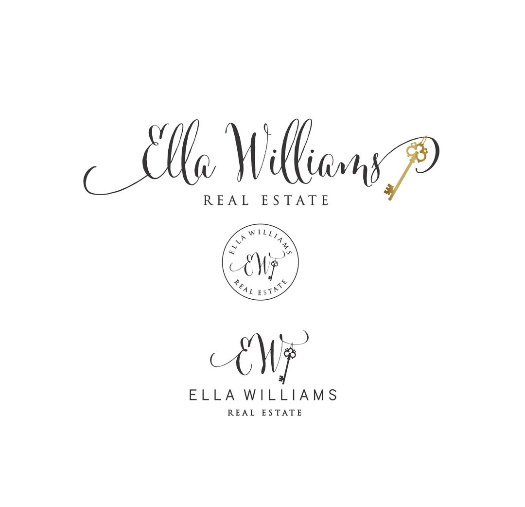 Real Estate Logo, Realtor Logo, Real Estate Agent, Key Logo, Premade ...