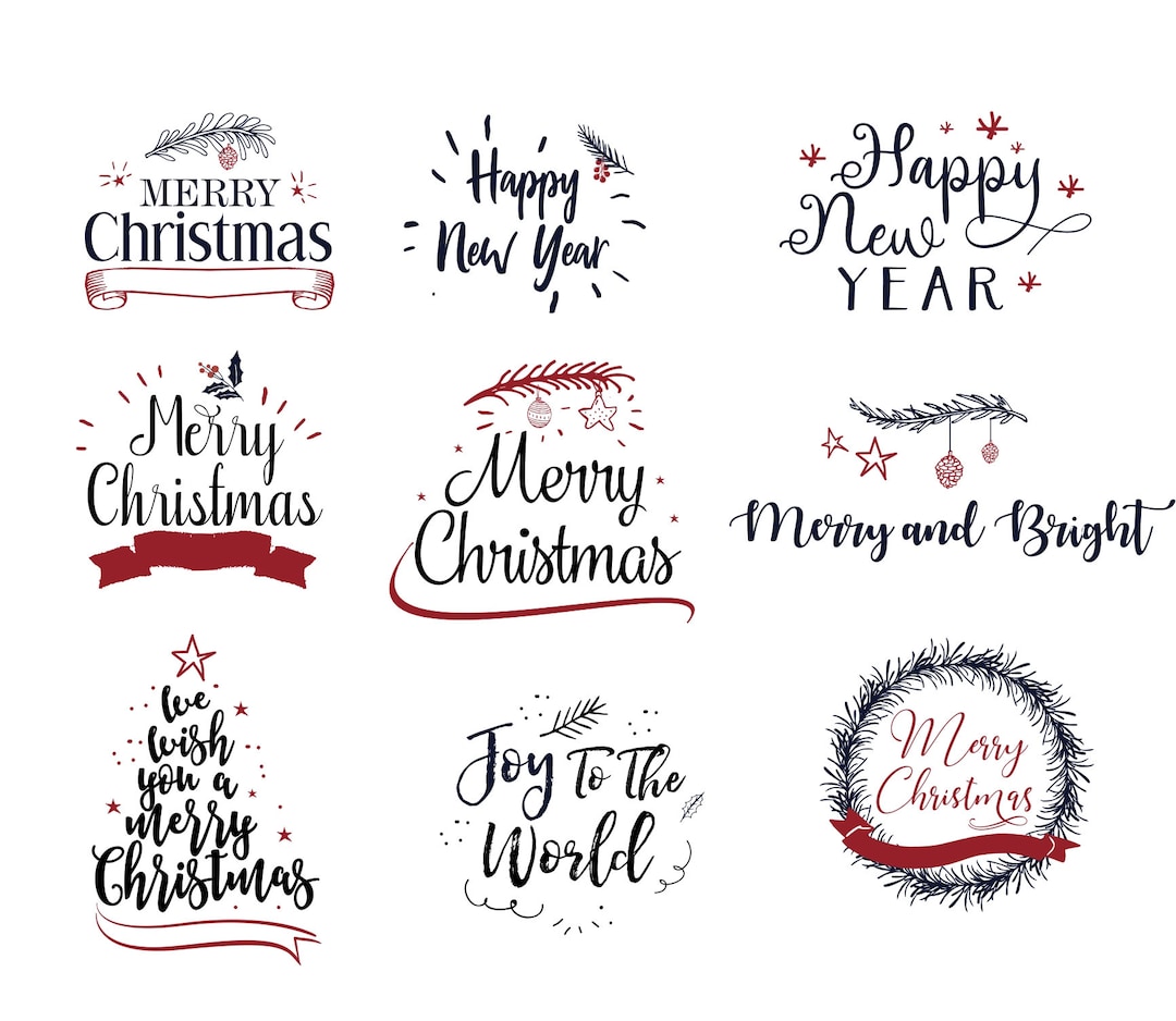 Christmas Overlays,merry Christmas Word Art , Christmas Word Art ...