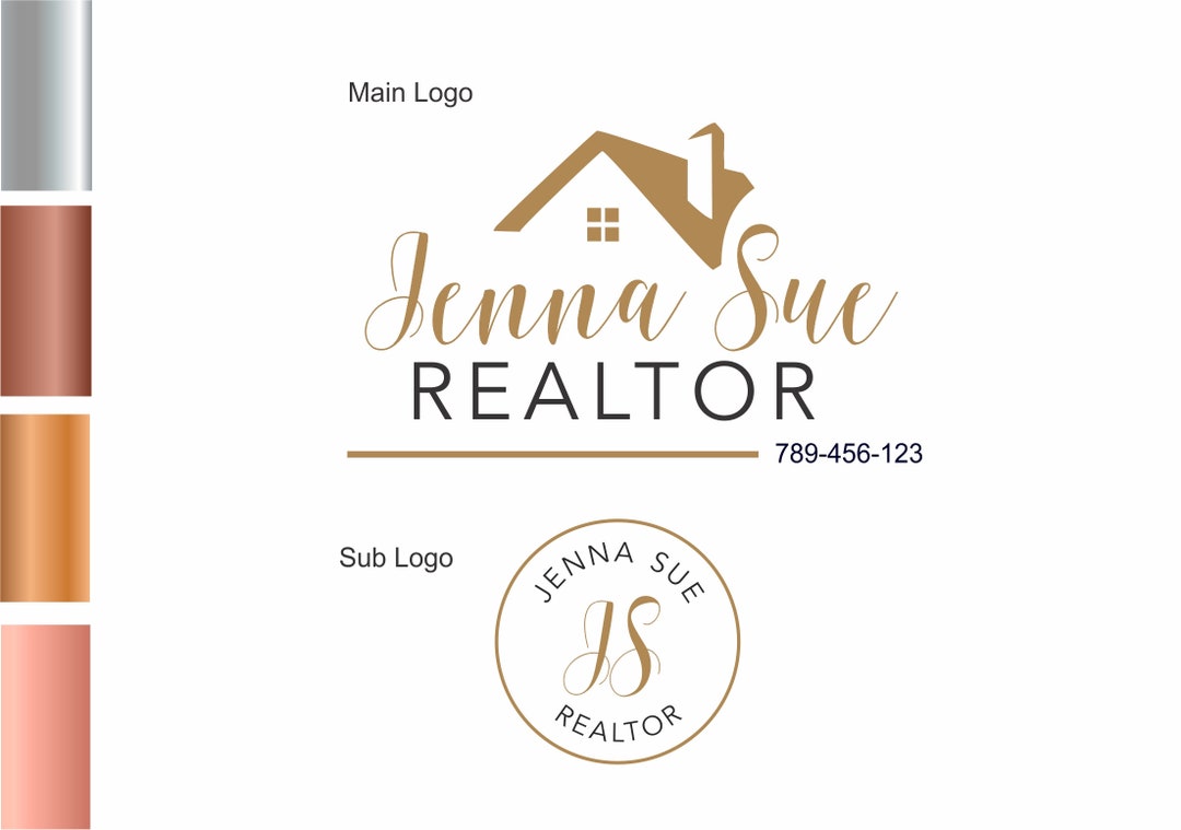 Real Estate Broker Logo, Realtor Logo Design, House Logo, Watermark ...