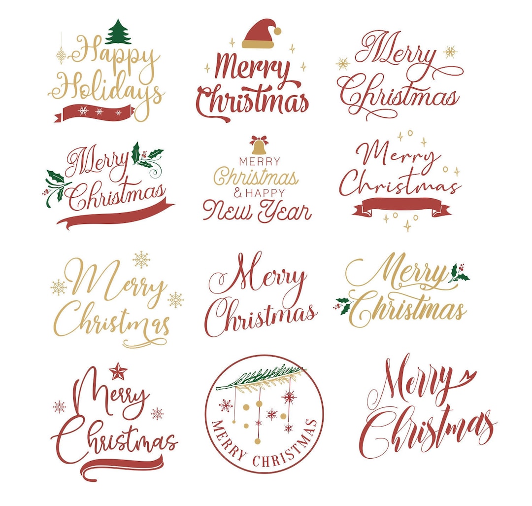 Christmas Overlays, Merry Christmas Word Art , Christmas Word Art ...