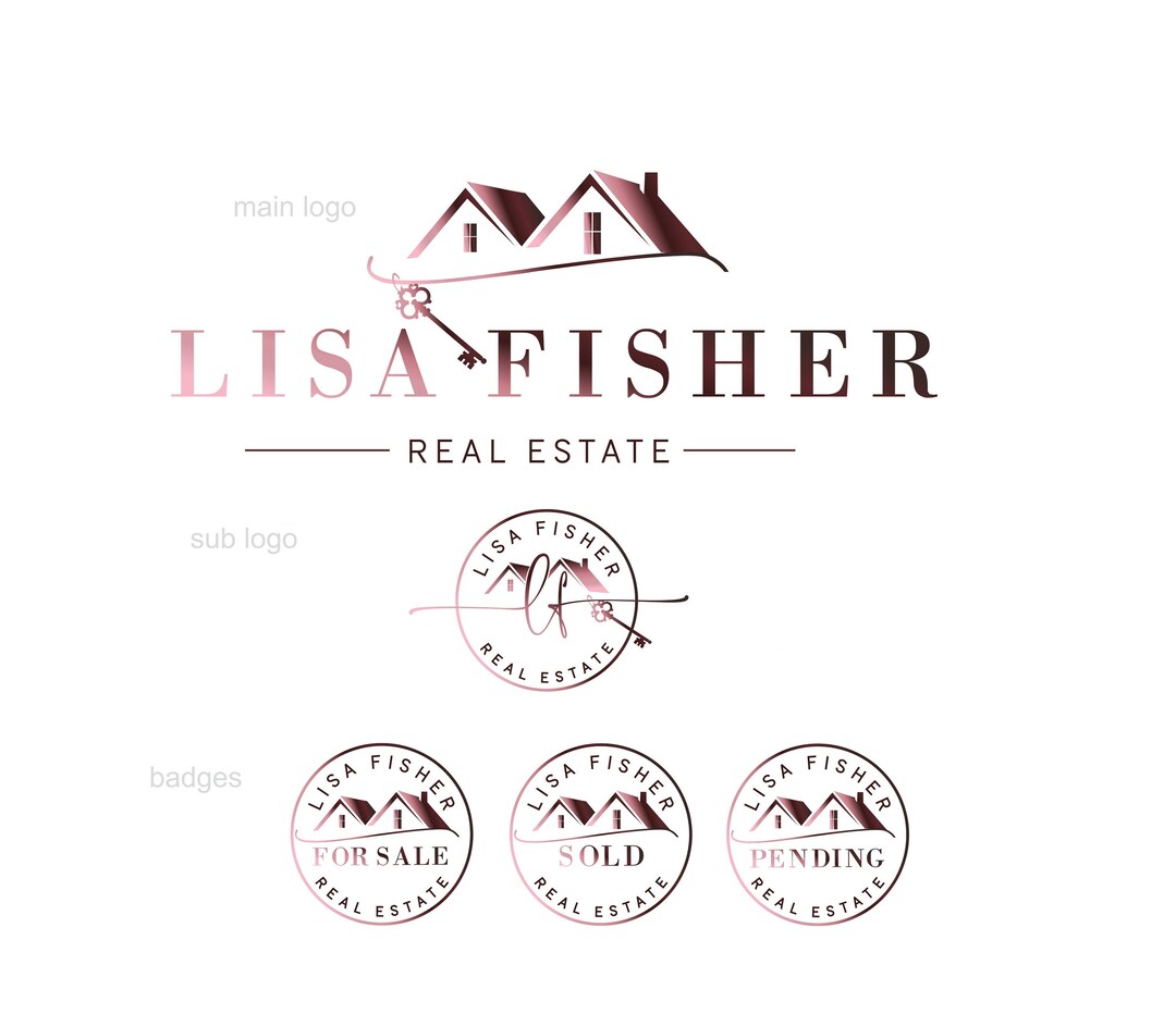 Real Estate Logo, Broker Logo Design, House Logo, Real Estate Agent ...