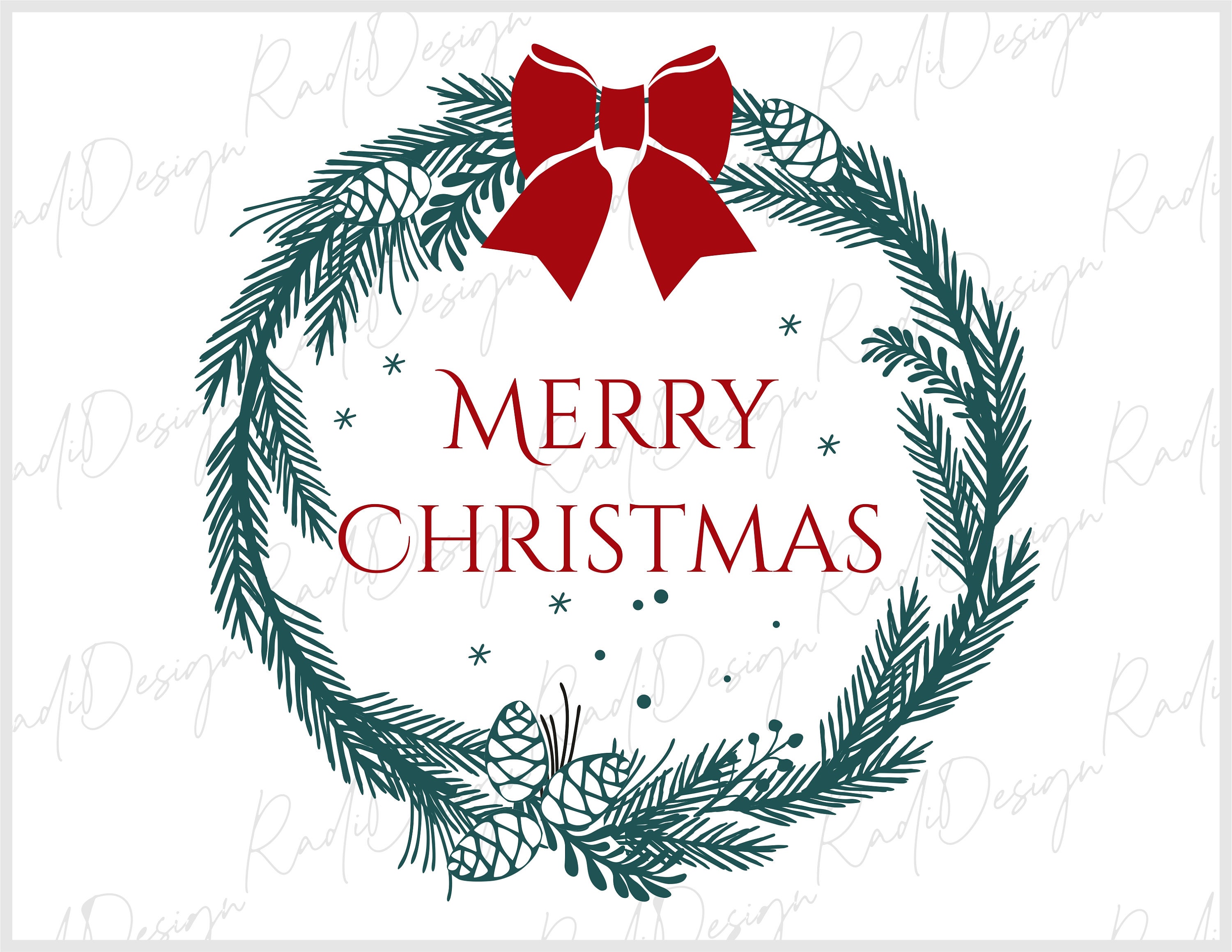 Merry Christmas Word Art Transparent