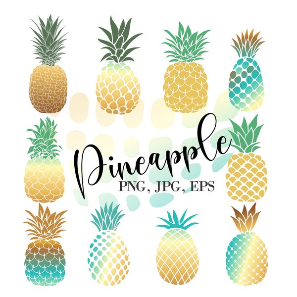 Pineapple Clip Art - Etsy