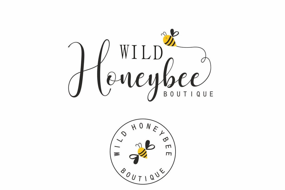 Bee Logo, Handwritten Logo, Children Logo, Logo Kids, Newborn Logo ...