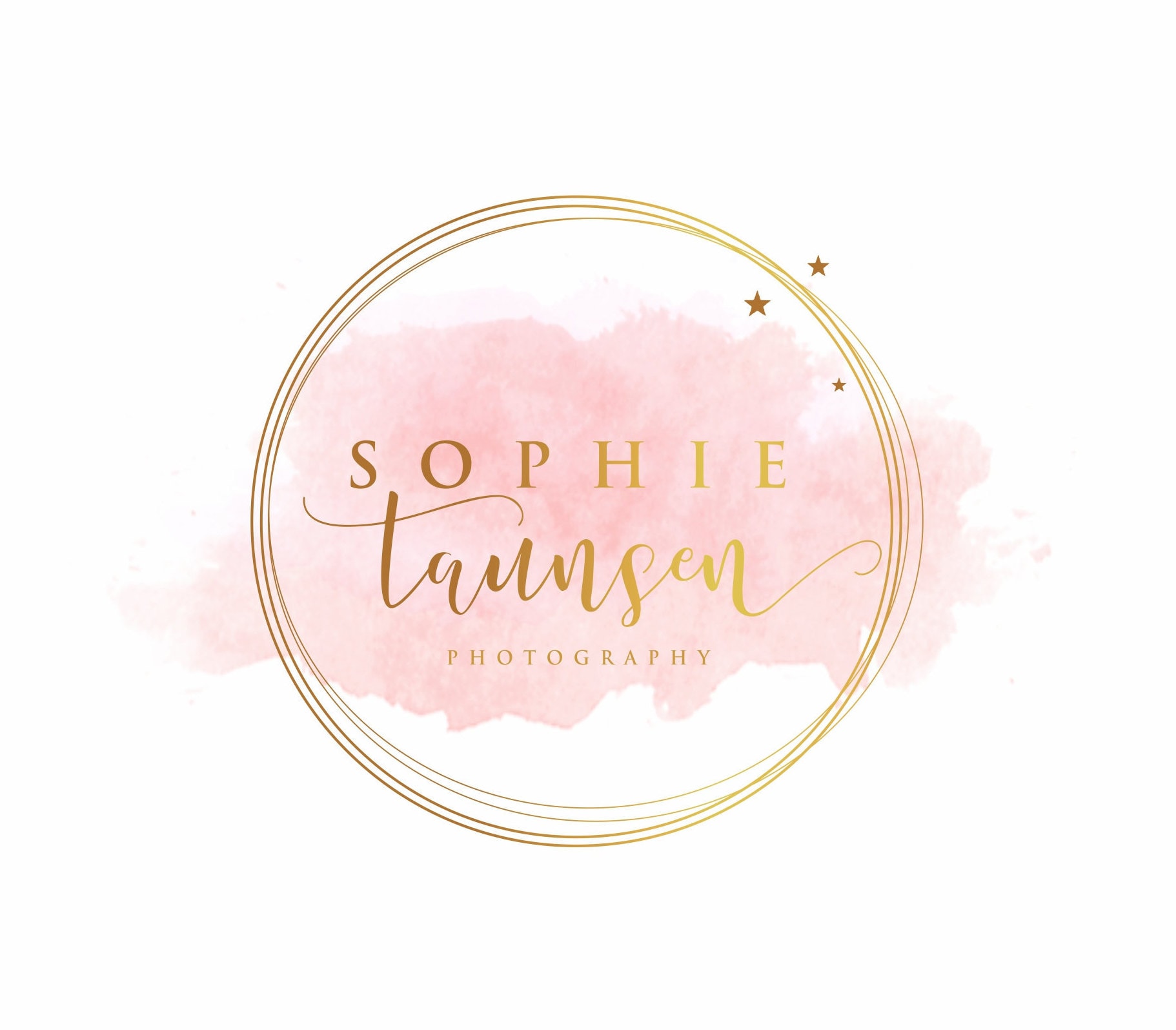 Watercolor Circle Logo, Watermark Logo, Watercolor Logo, Photography ...