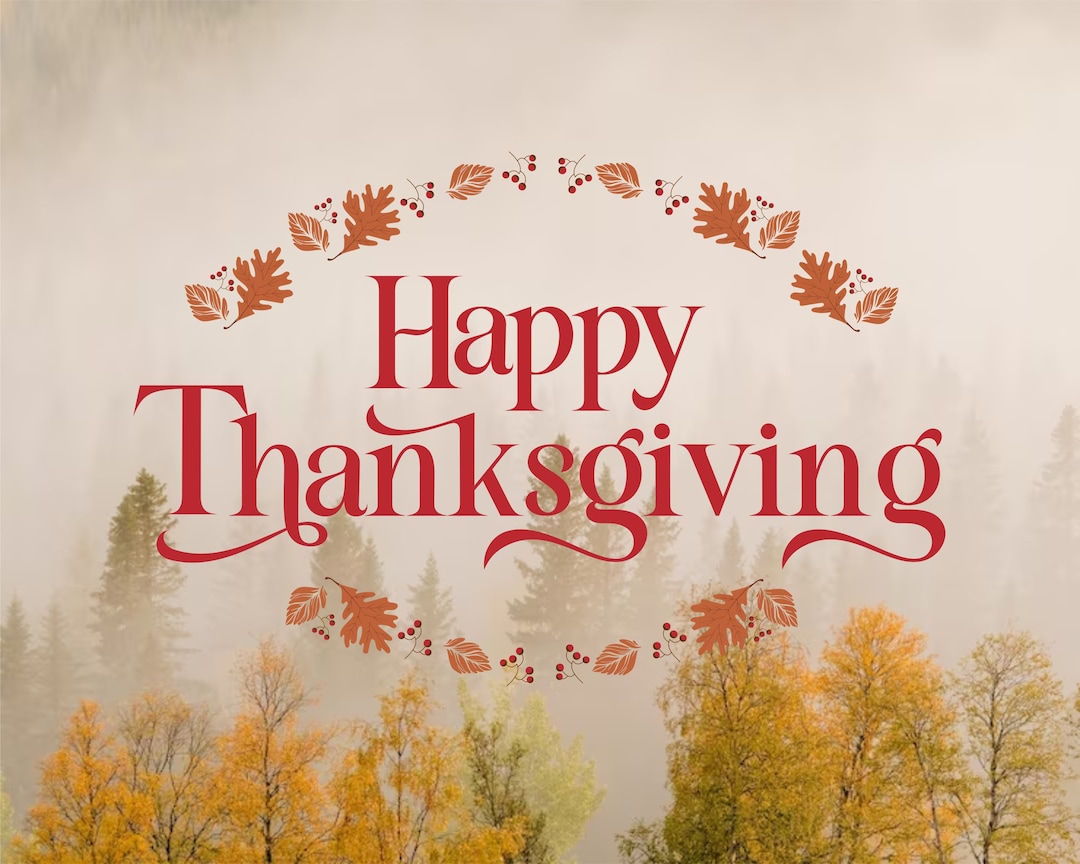 Happy Thanksgiving PNG, Thanksgiving Overlay, Text Only, Clipart, Hello ...