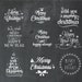 Christmas Overlays, Merry Christmas Word Art, Overlays for ...