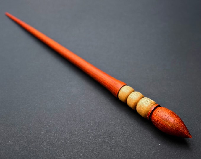 Padauk & Maple Support Spindle | Supported Spindle | Russian Style ...
