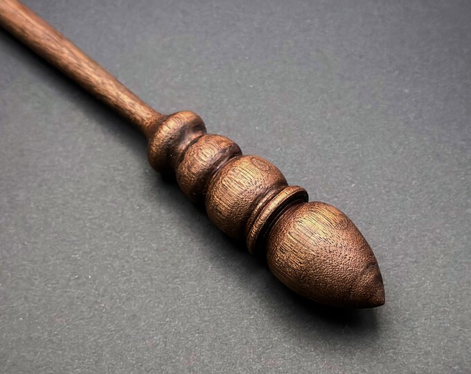 Walnut Support Spindle Supported Spindle Russian Style Fiber Spinning ...