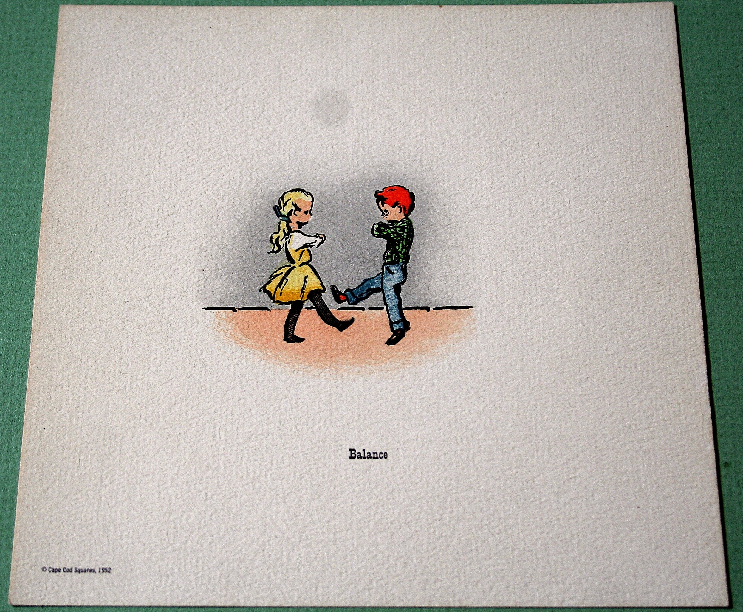 6 Square Dancing Cards--6" X 6"--art--frame--drawing--home and Office ...
