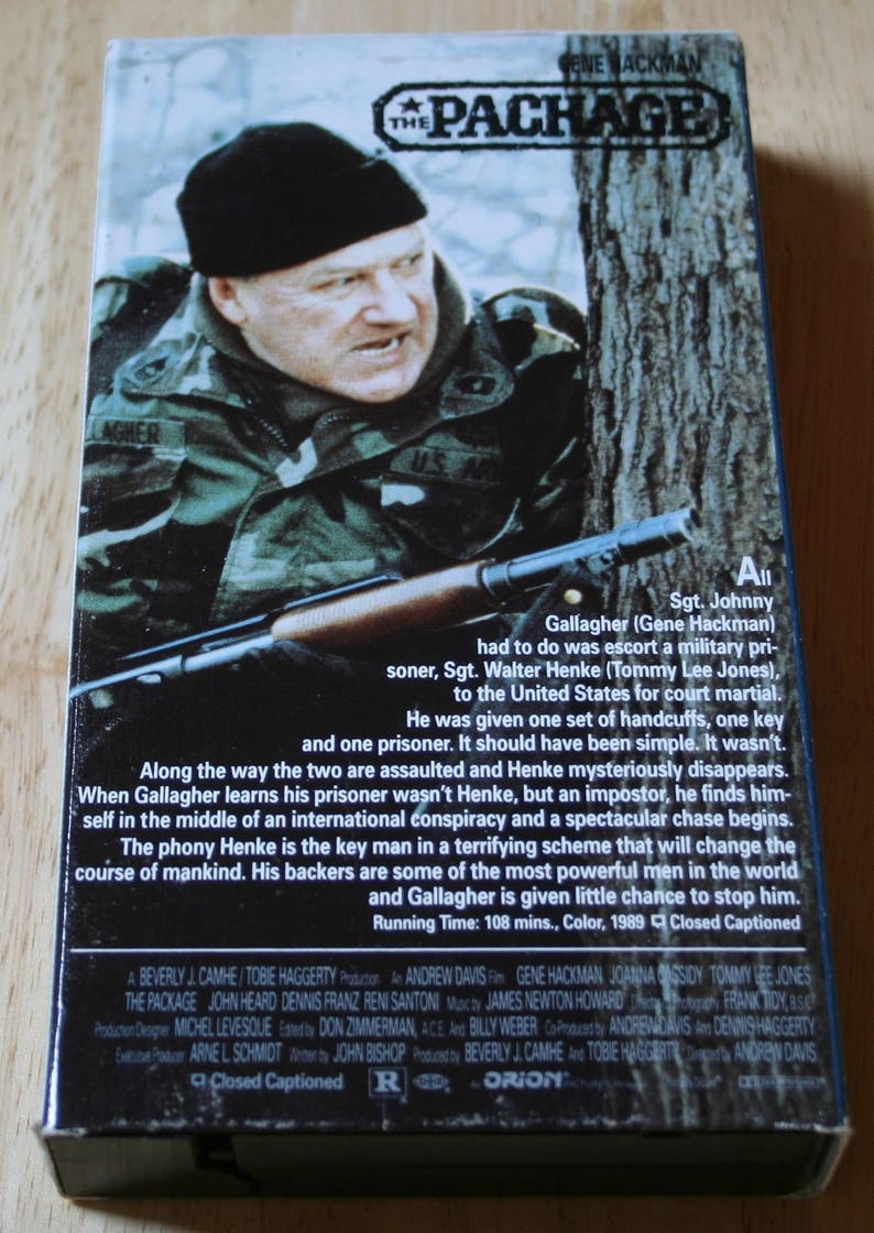 The Package--gene Hackman, Tommy Lee Jones--andrew Davis, Director ...