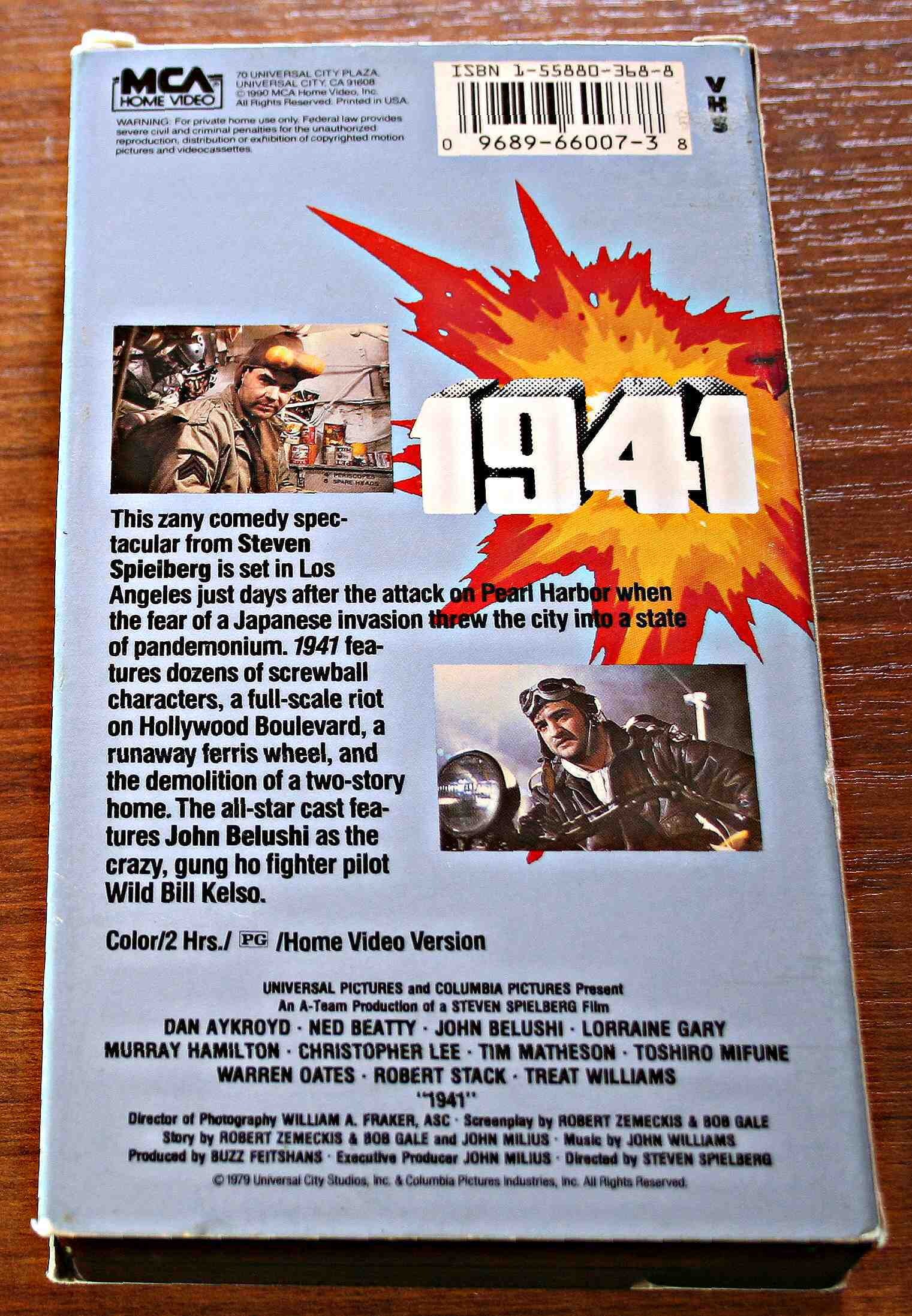 1941--1979 (vhs)--john Belushi, Dan Aykroyd, Slim Pickins, John Candy ...
