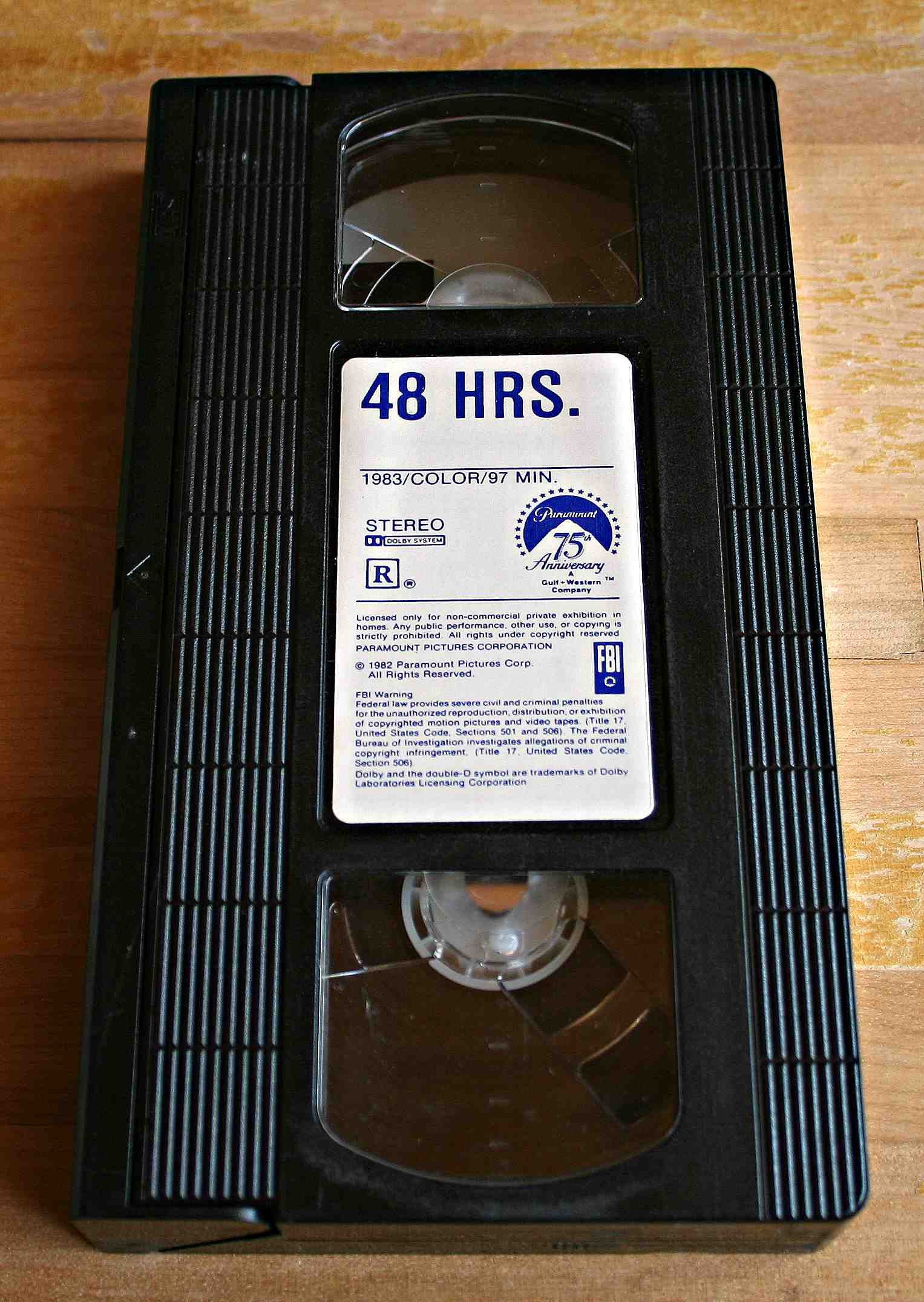 48 Hrs., 1982 vhseddie Murphy, Nick Nolte, Annette O'tooledirector ...