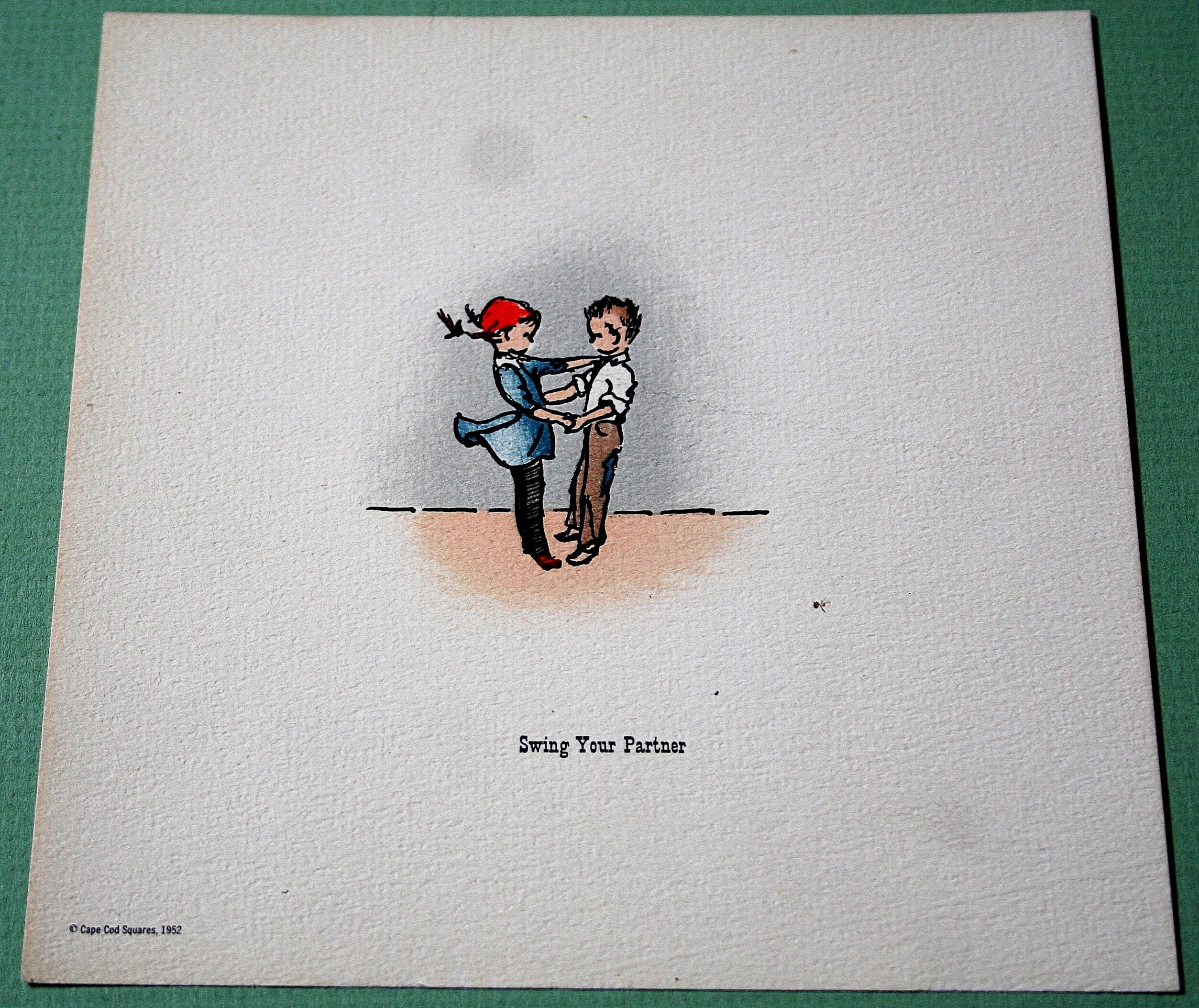 6 Square Dancing Cards--6" X 6"--art--frame--drawing--home and Office ...