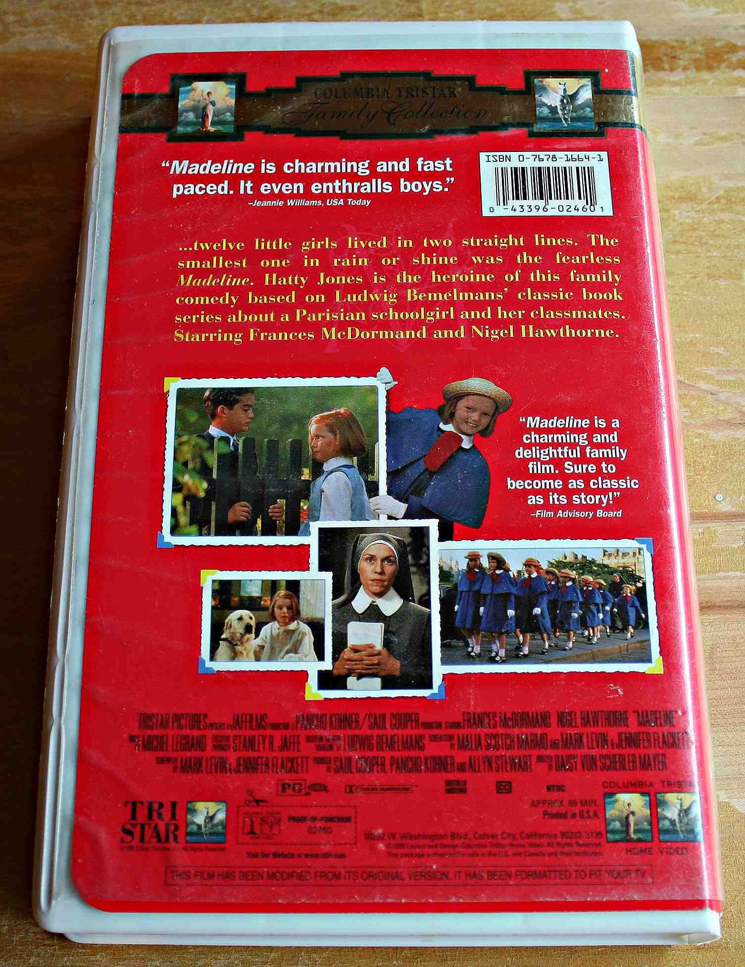 Madeline, 1998 (VHS) Frances Mcdormand, Hatty Jones--director: Daisy ...