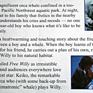 Free Willy, 1993 (VHS, 1993) Jason James Richter, August Schellenberg ...