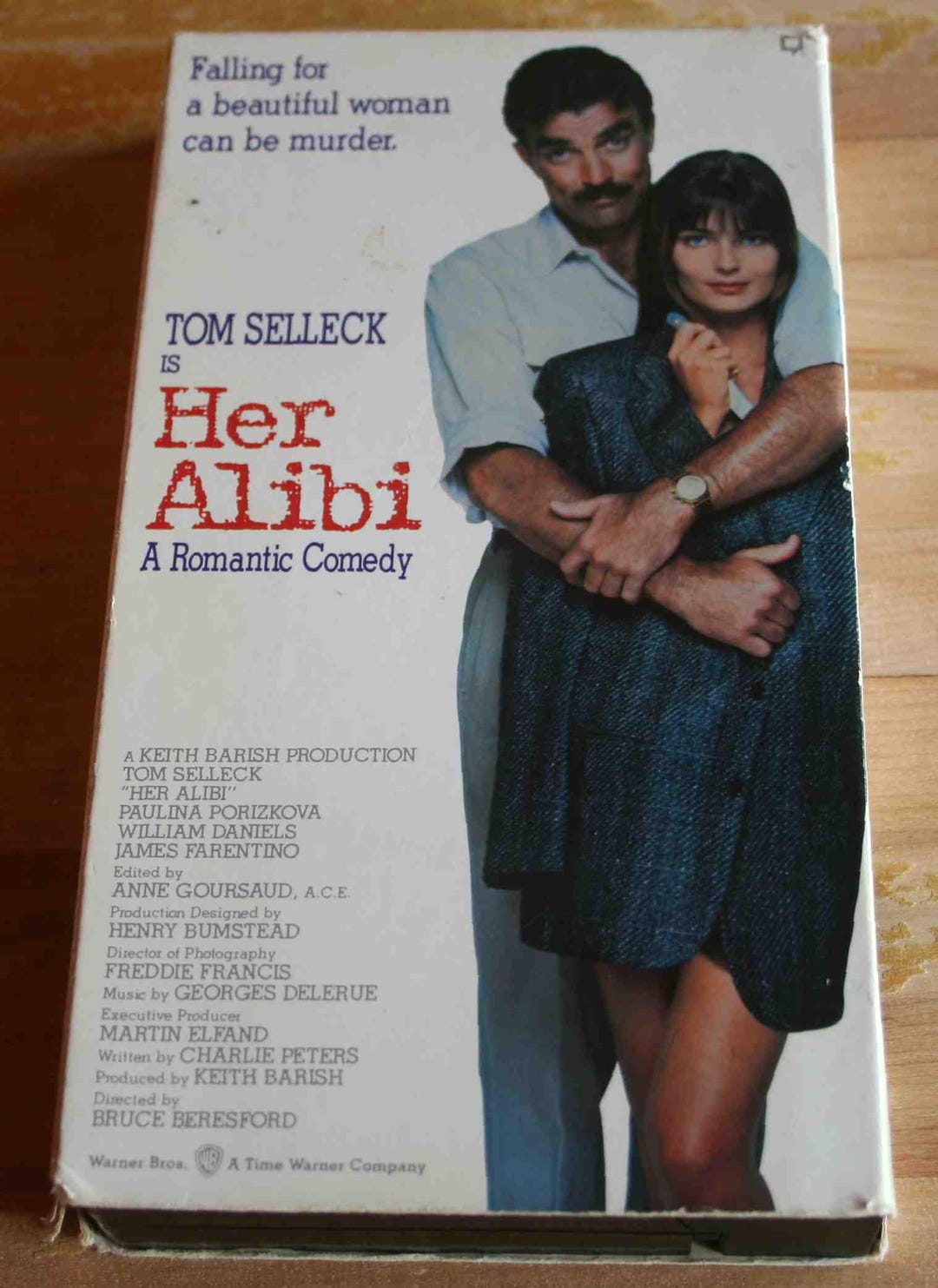 Her Alibi, 1989 (vhs)--tom Selleck,paulina Porizkova--director: Bruce Beresford--music Georges ...