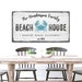 Crab Family Beach House Sign, Ocean Beach Art, Family Name Sign, Shabby ...
