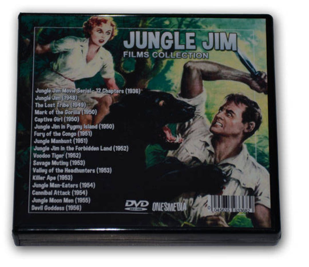 JUNGLE JIM Films Collection - 10 DVD-R - 1 Movie Serial (1937) and 16 ...
