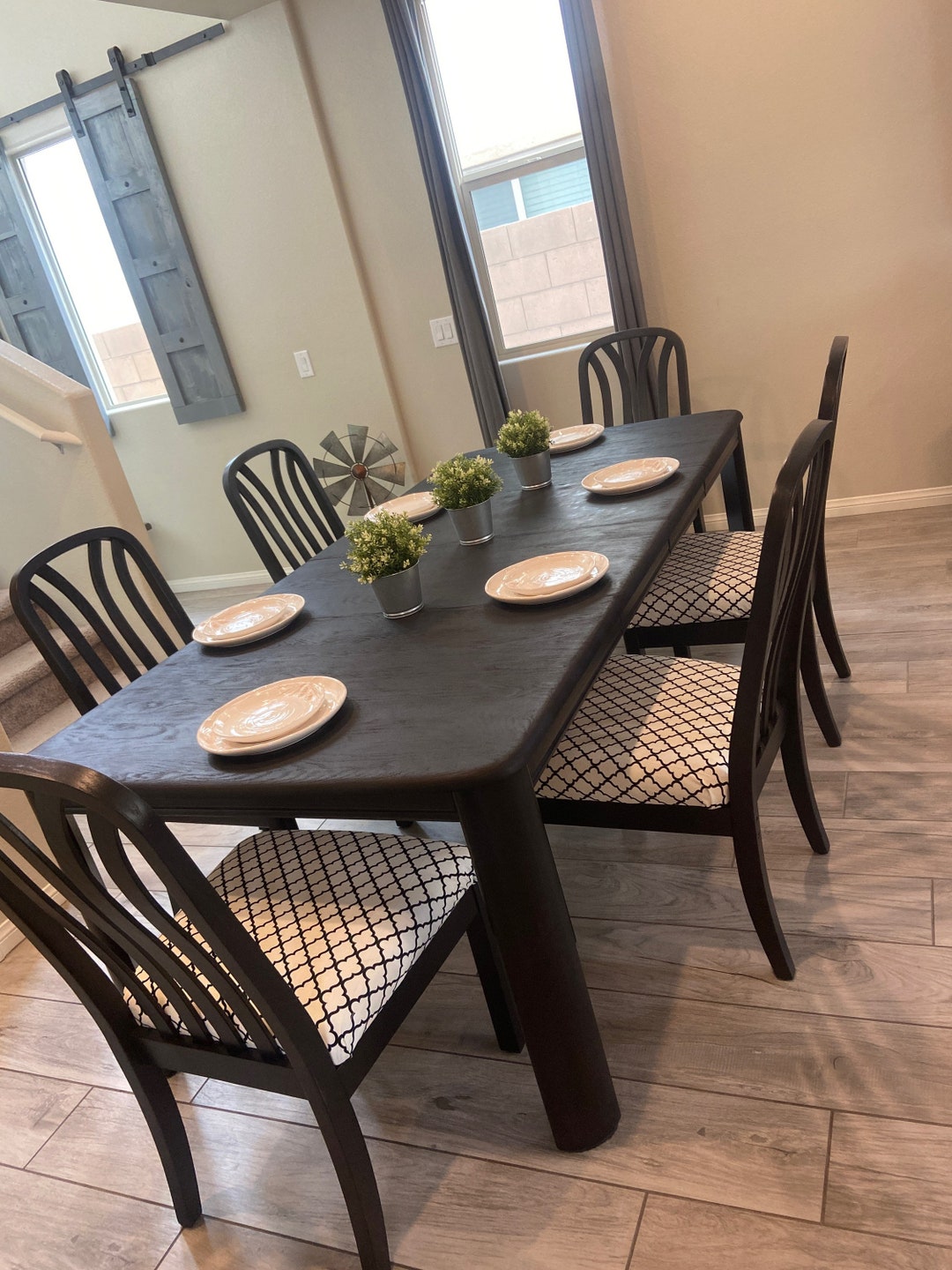 SOLD Work Example Beautiful Refinished Dining Table and - Etsy