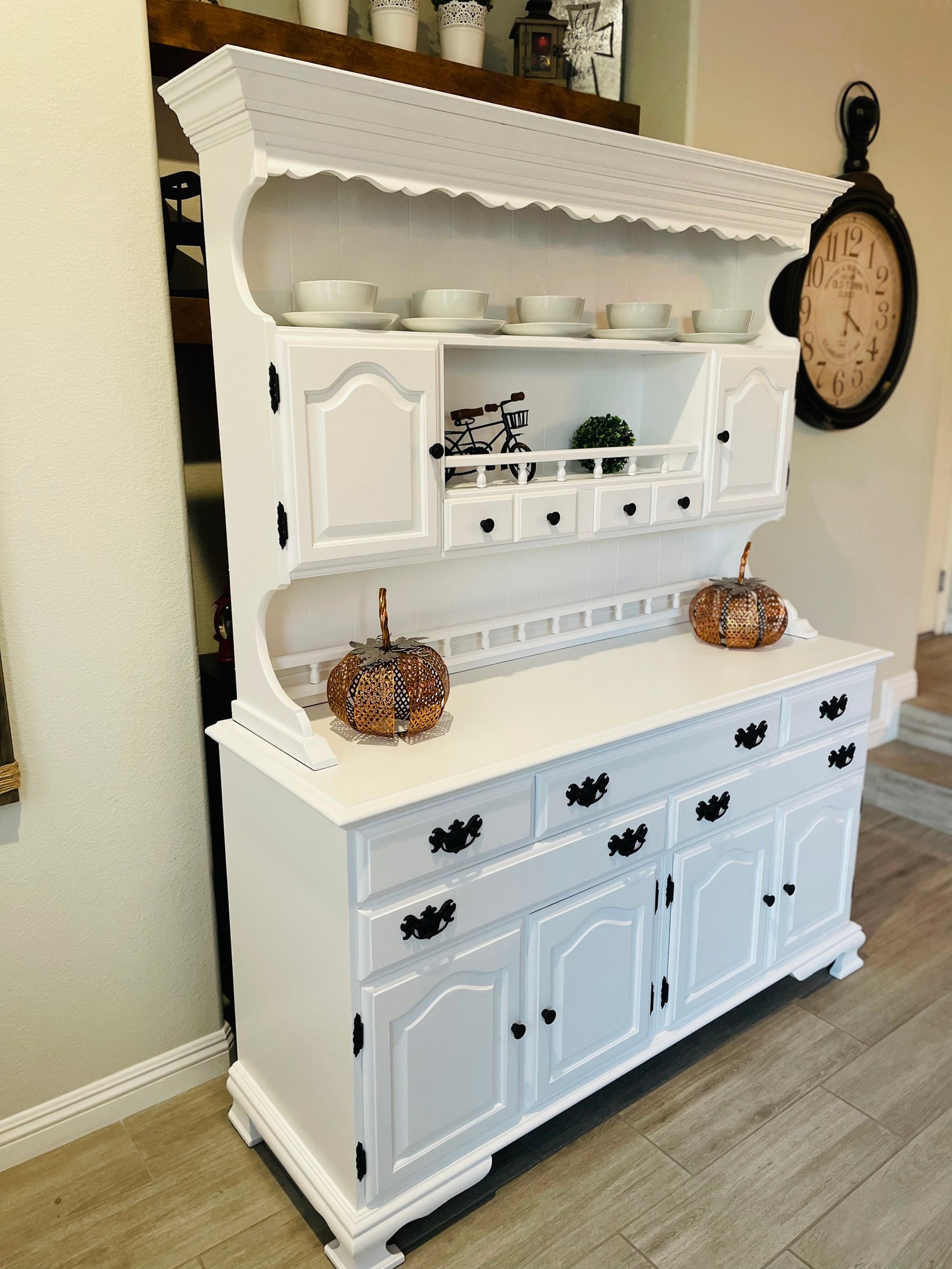 SOLD! Please Do Not Purchase Buffet and Hutch / China Cabinet / White ...