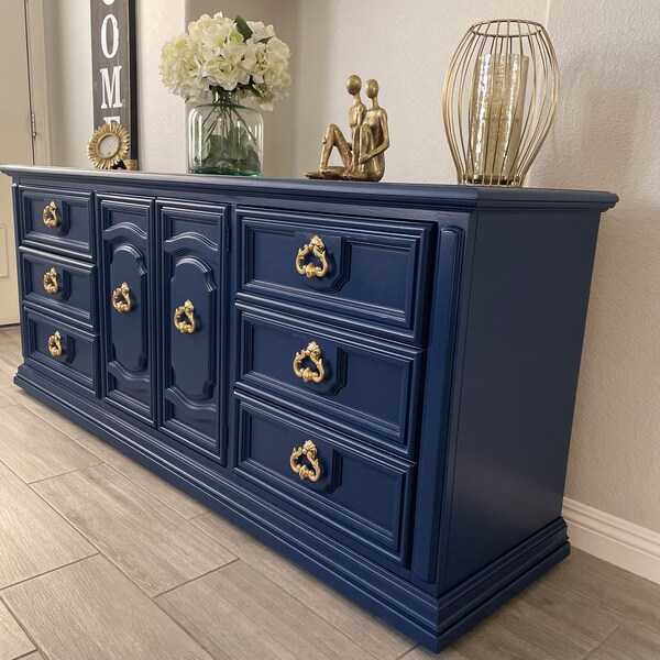 Blue Dresser - Etsy