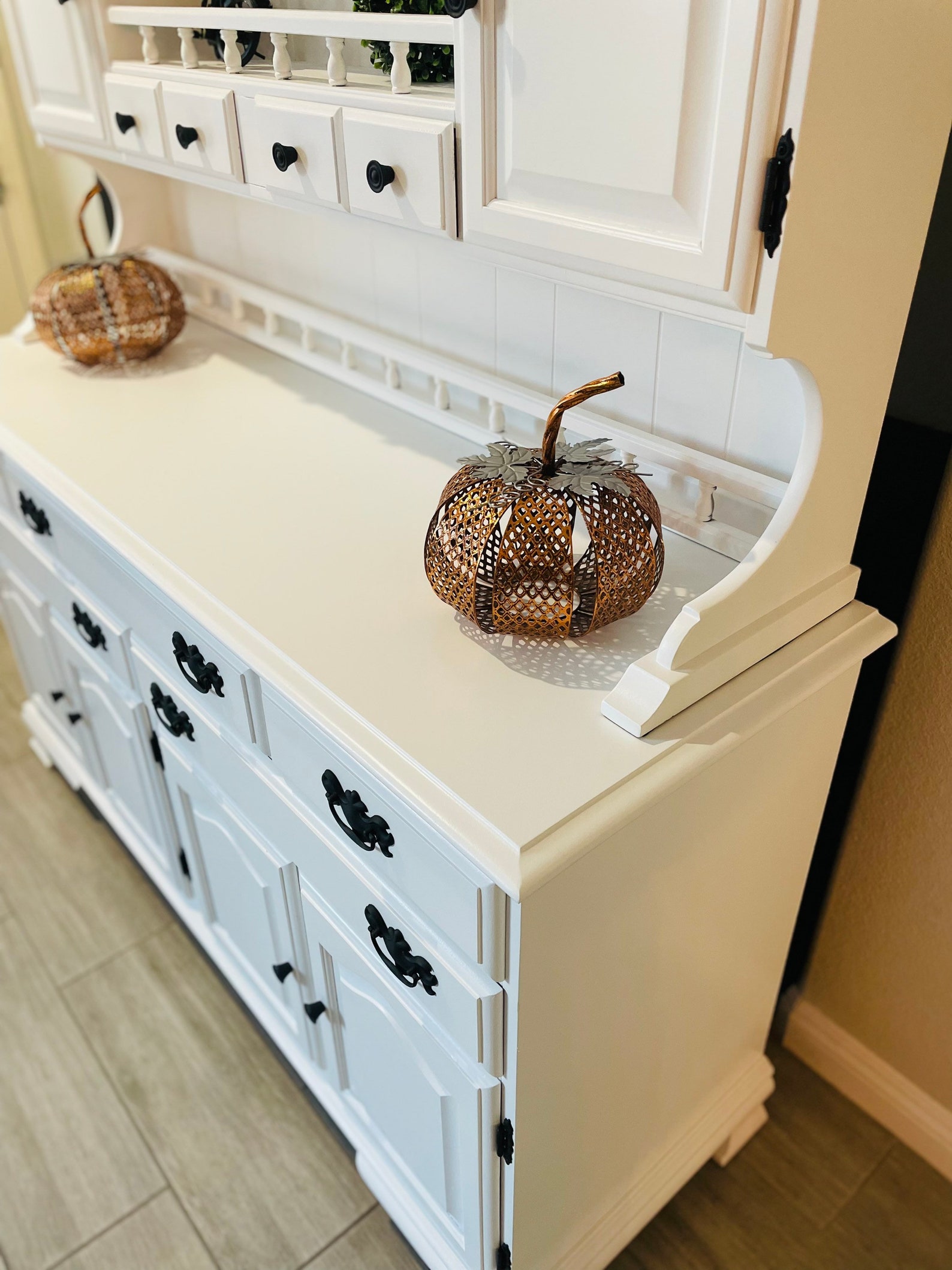 SOLD! Please Do Not Purchase Buffet and Hutch / China Cabinet / White ...